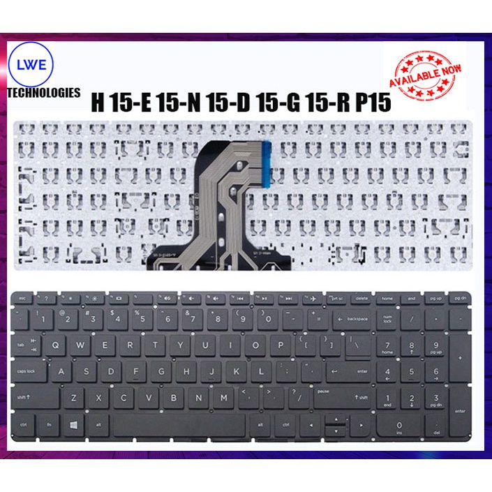 HP Pavilion 15 P15 15-E 15-G 15-N 15-R 15-S Laptop Keyboard with out ...
