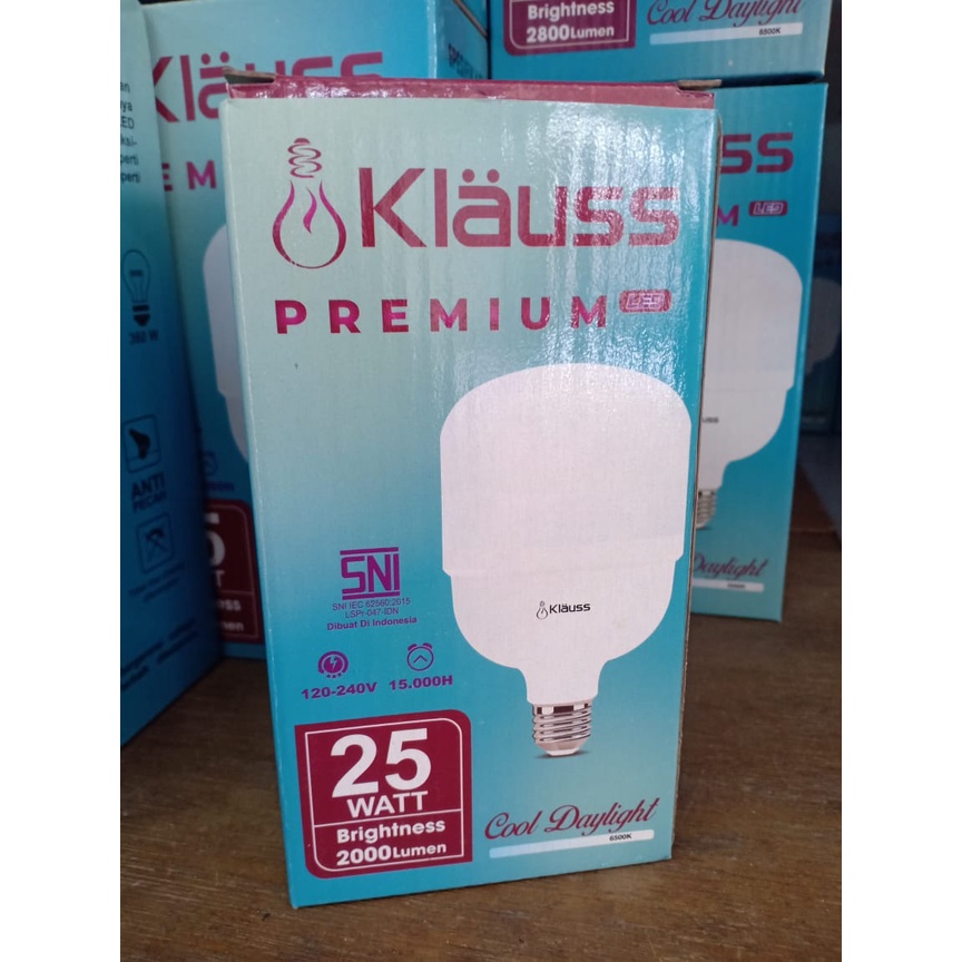 Klauss Premium LED lamp 25w 25 watt WHITE | Shopee Malaysia