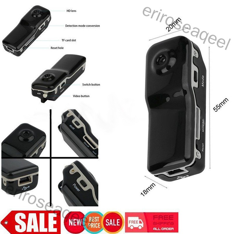 eriroseaqeel MD80 Mini DV DVR 720P HD Hidden SPY Camera VOX Digital ...