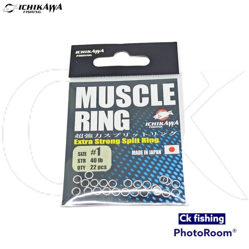 Ichikawa Fishing Muscle Ring Extra Strong Size 40lb To 130lb / Saltwater Jigging casting Fishing ...