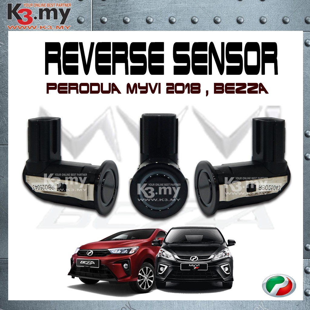 Perodua Myvi 2018, Bezza Rear Reverse Sensor (Black Color) | Shopee ...