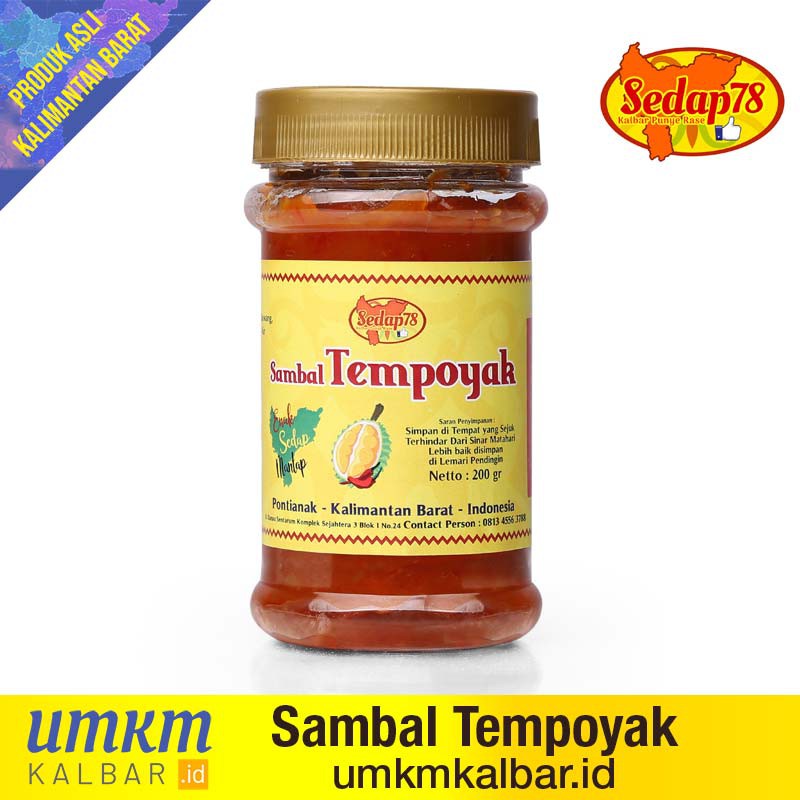 Tempoyak Sambal Savory Sambel Durian Typical Pontianak Kalimantan ...