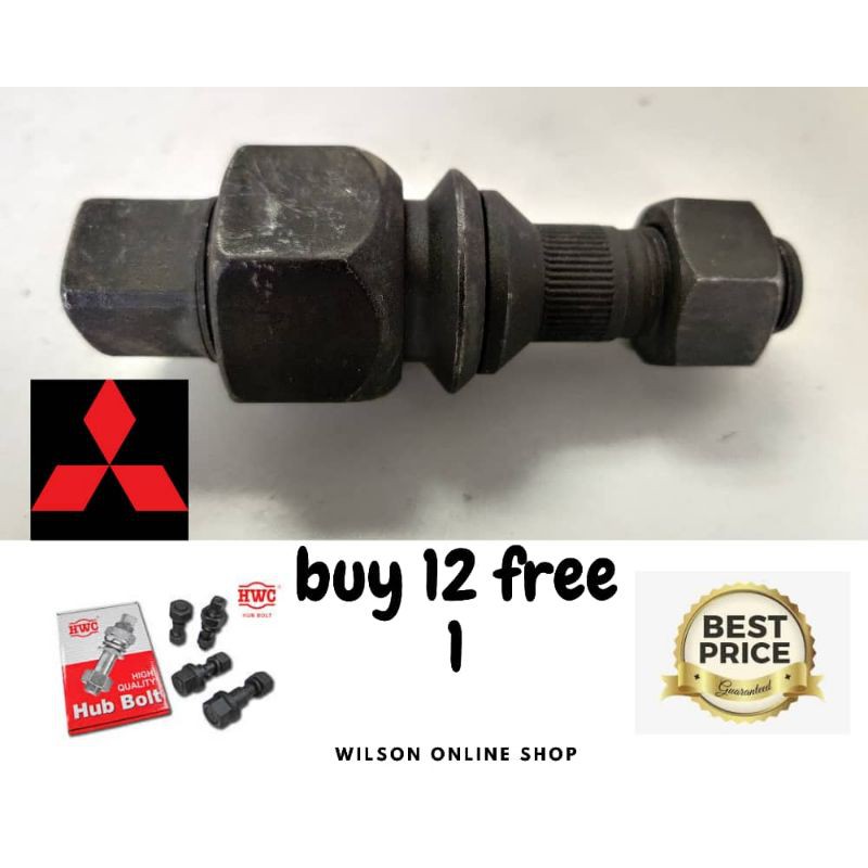 HWC Malaysia Hub Bolt Rear RH Mitsubishi Canter FE639 | Shopee Malaysia