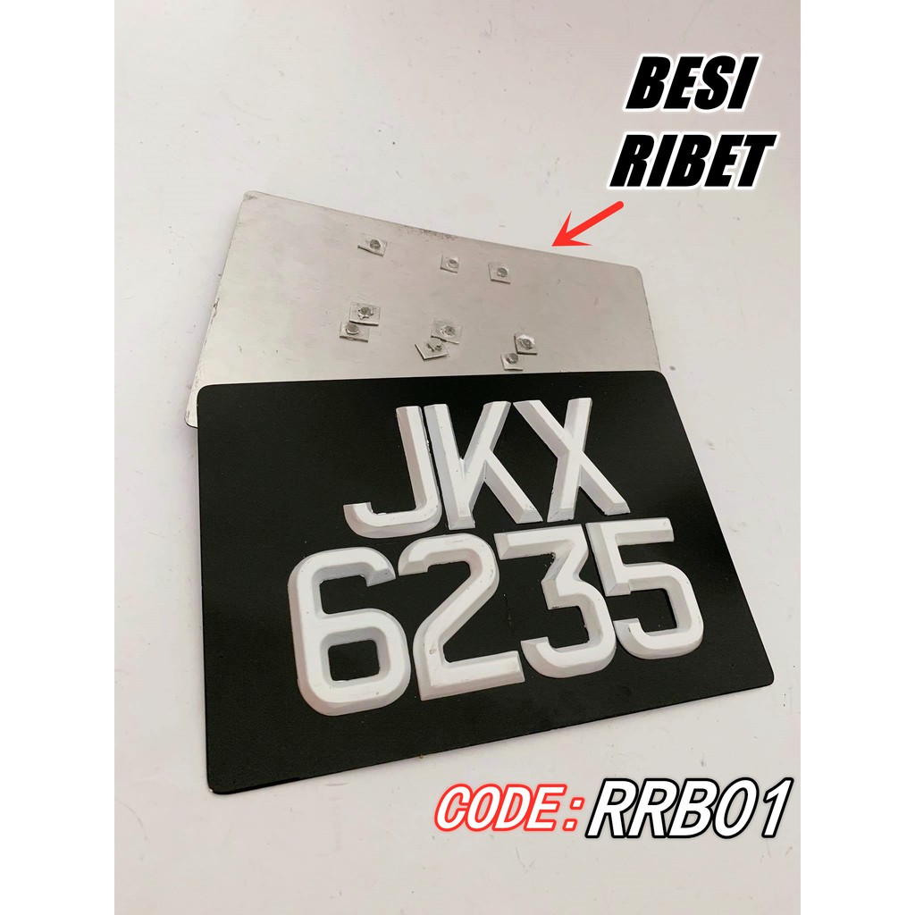 RIBET NUMBER PLATE BESI RIBET & NUMBER PLATE NOMBOR PLATE MOTOR BESI ...