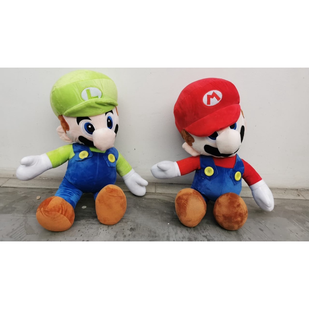 40cm - 60cm Super Mario Bros Plush Doll Mario Luigi Soft Plush Toy ...