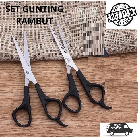 Set Gunting Rambut/Set Professional Haidressing 2 Pcs Barber Set ...