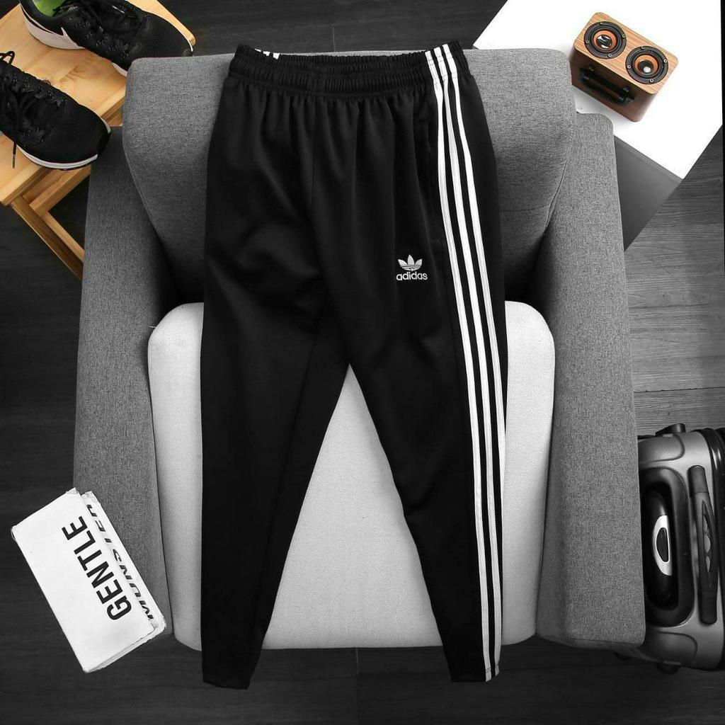 High-quality straight-leg 3-stripe sports jogger pants, soft, thick and ...
