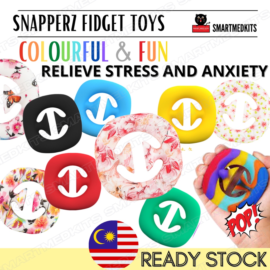 🔥NEW🔥SNAPPERZ Fidget Toys Hand Grip Power Training Stress Relieving ...