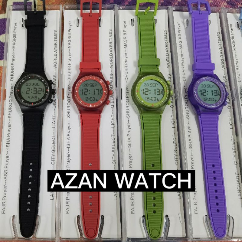 Muslim Azan Watch for Prayer with Qibla Compass Adhan Alarm Hijri ...