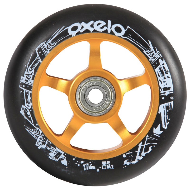 Freestyle Scooter Wheels 100MM Aluminum Rims - Gold/Silver Ref. 8227720 ...