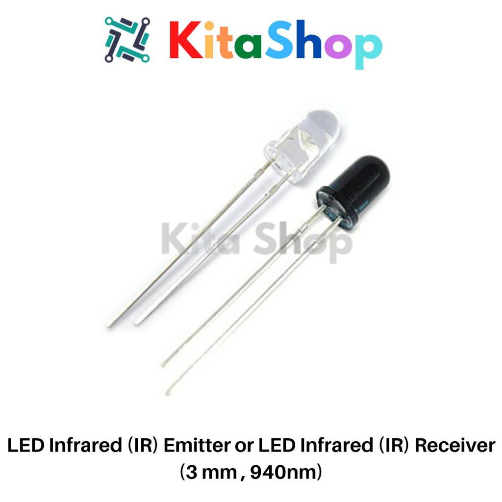 LED Infrared (IR) Emitter or LED Infrared (IR) Receiver (3 mm , 940nm ...