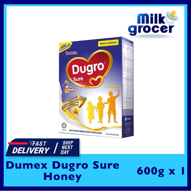 Dumex Dugro Sure Honey 1-6 Years 600g x 1 | Shopee Malaysia