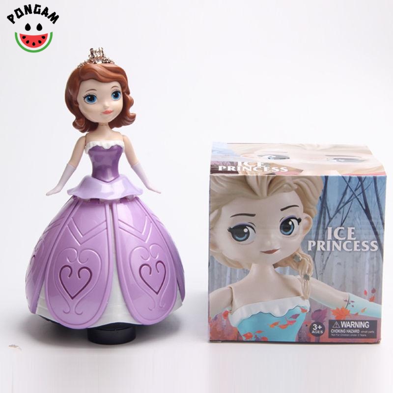 Frozen Elsa Anna Snow White Princess Dancing Dance Robot Toys Girl ...
