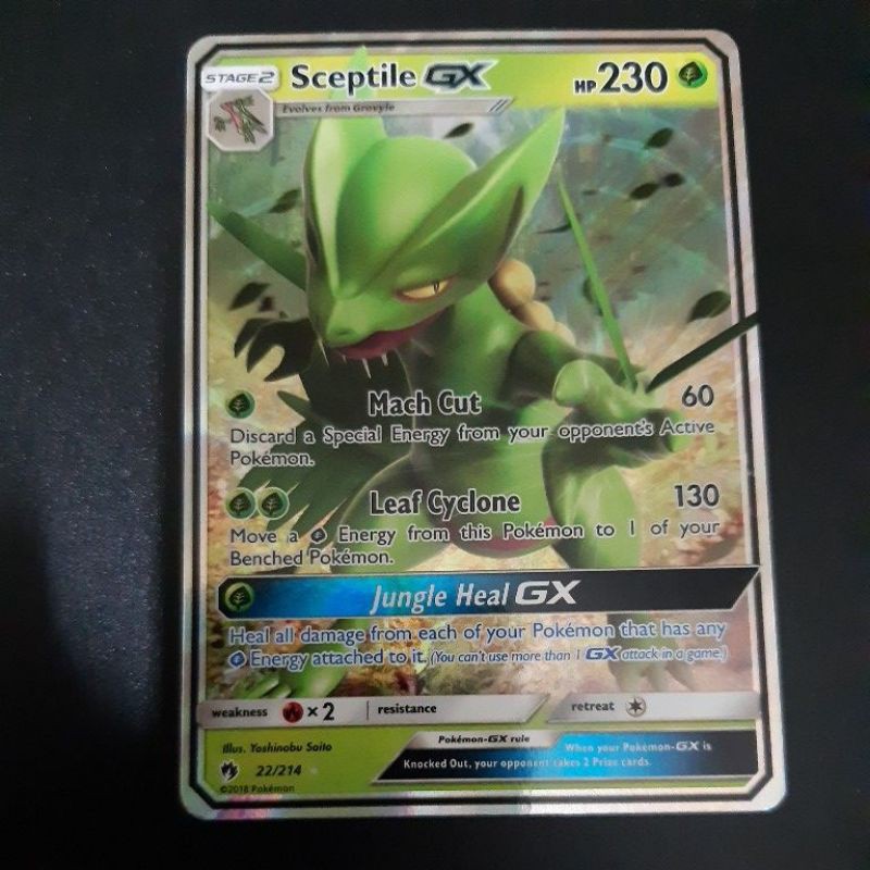 Pokemon Card TCG: Sceptile GX 22/214 (Ultra Rare) 100% Original Pokemon ...