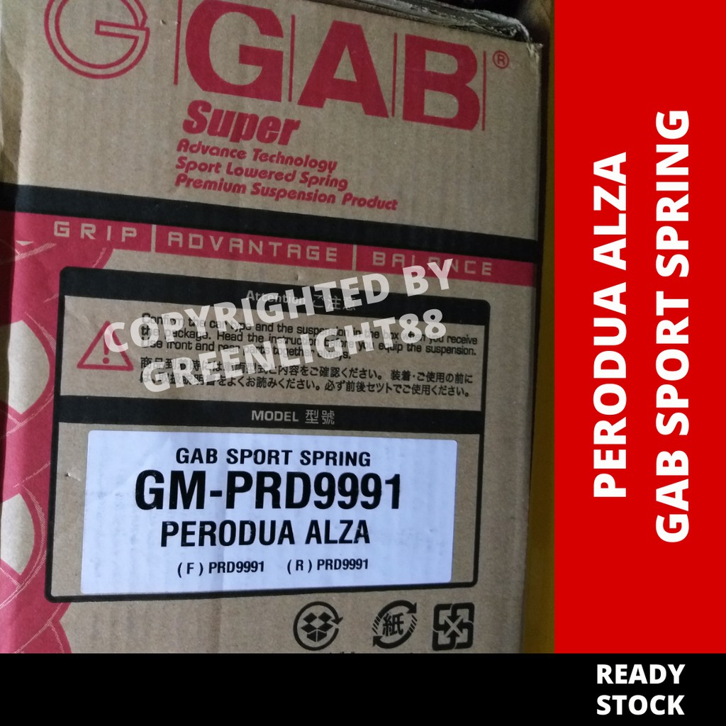 (100% ORIGINAL) PERODUA ALZA GAB SPORT SPRING (1 SET 4 PCS) | Shopee ...