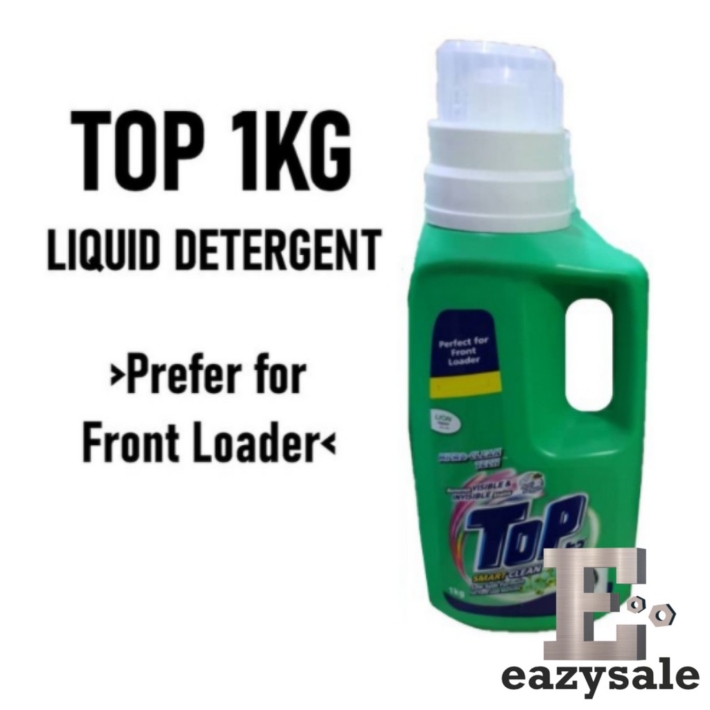 TOP Front Load Liquid Laundry Detergent 1 kg- Smart Clean Low Suds ...