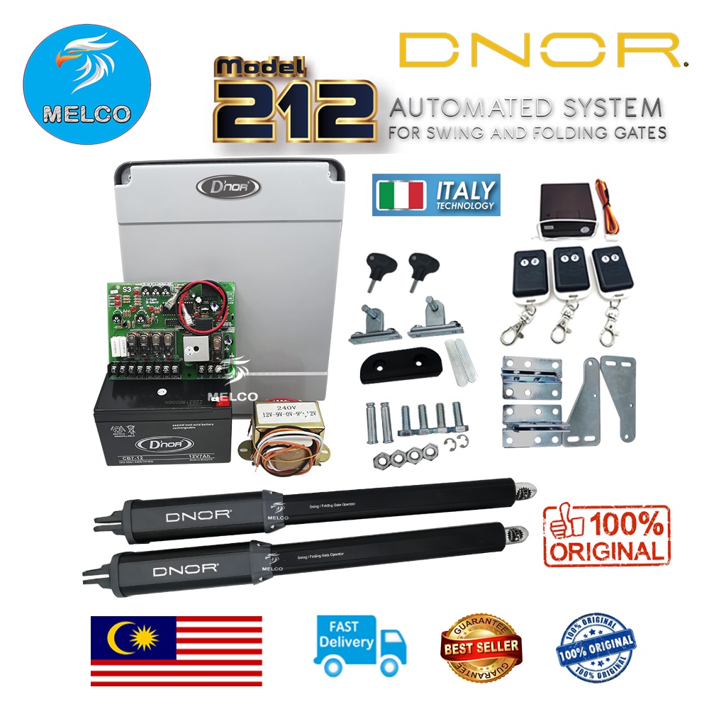 Original remote DNOR 212 SWING AND FOLDING ARM AUTO GATE SYSTEM HEAVY ...
