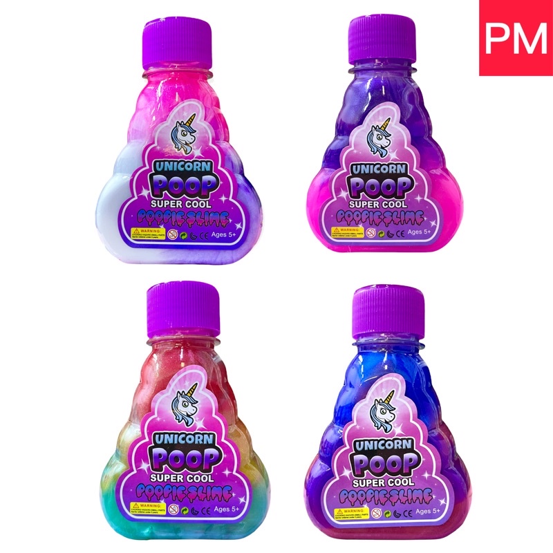 Unicorn Poop Super Cool Poopie Galaxy Colourful Slime Toy Kit - Mainan ...