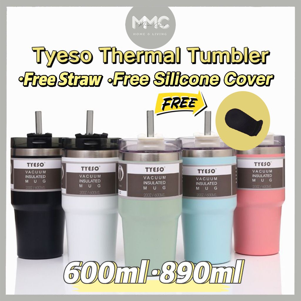 [mmc]tyeso Vacuum Cup 600 And 890ml 304 Stainless Steel Thermos Cup