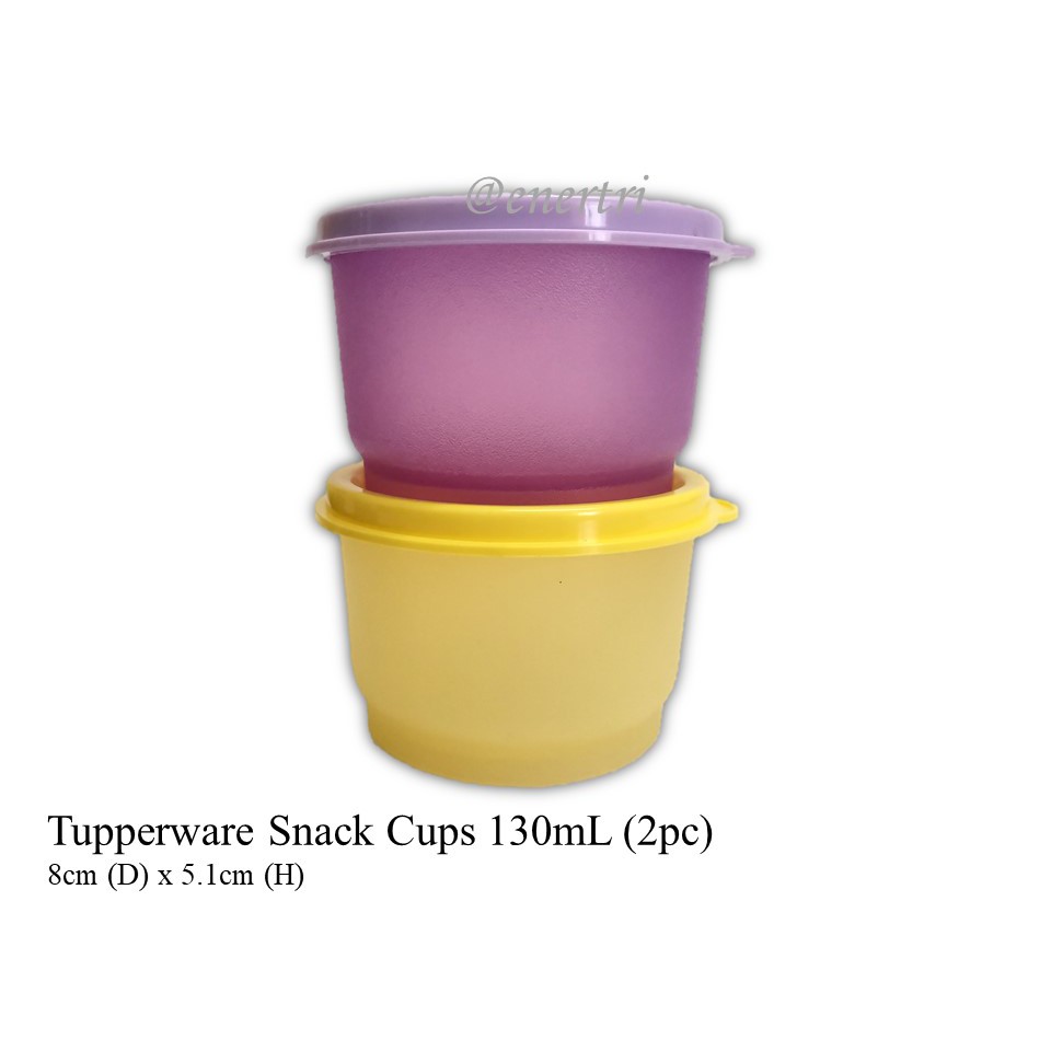 Tupperware Snack Cups Set 130mL (2pc) | Shopee Malaysia