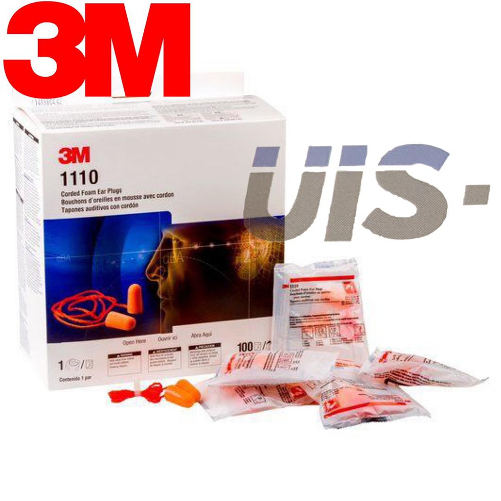 3M Ear Plug / 3M 1110 Disposable Ear Plug / 3M 1110 Ear Plug (100 PAIR/BOX) | Shopee Malaysia
