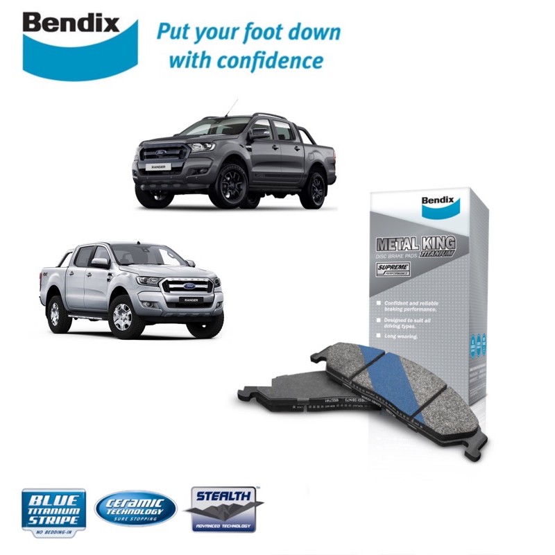 Original Bendix DB2074MKT Front Brake Pad - Ford Ranger T6 T7/ Mazda ...