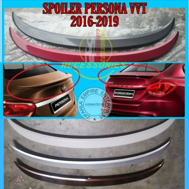 (ORIGINAL) PROTON PERSONA VVT 2016 - 2020 SPOILER ( COLOUR ) | Shopee ...