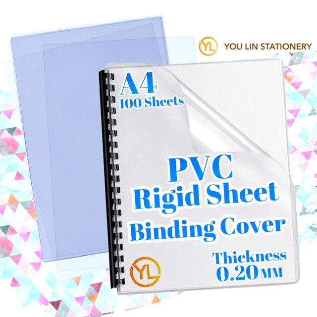 A4 PVC Rigid Sheet 100 Sheets / Binding Cover / PVC Clear / Transparent Cover | Shopee Malaysia