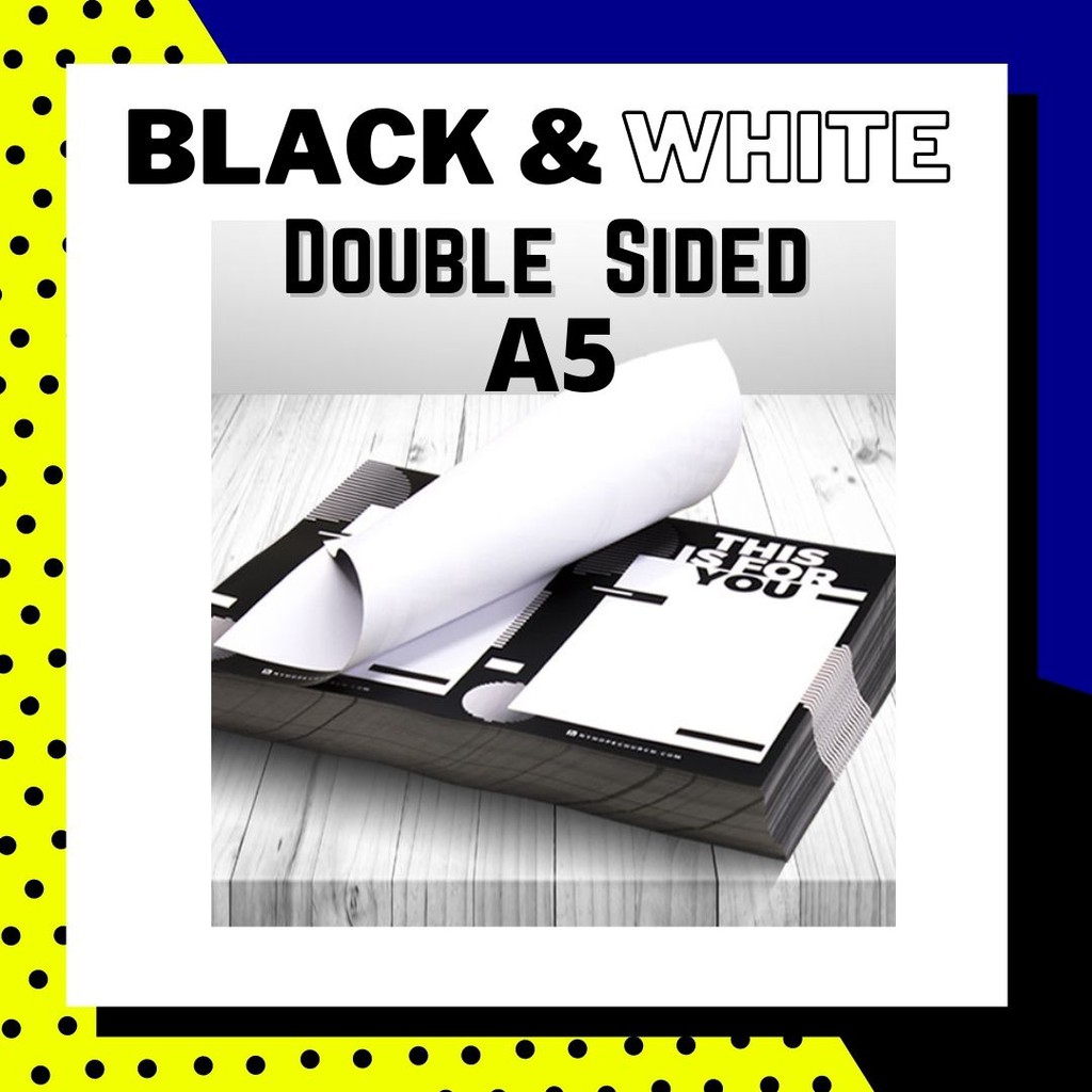 【0.03¢】A5 Printing Service, A5 Black & White, Double Sided, Print ...
