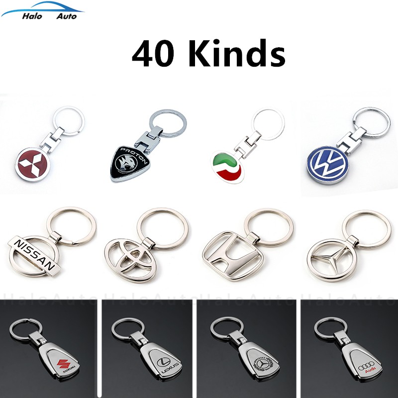 Car Logo Keychain Car Keyring Set for Honda Toyota Proton Perodua BMW ...