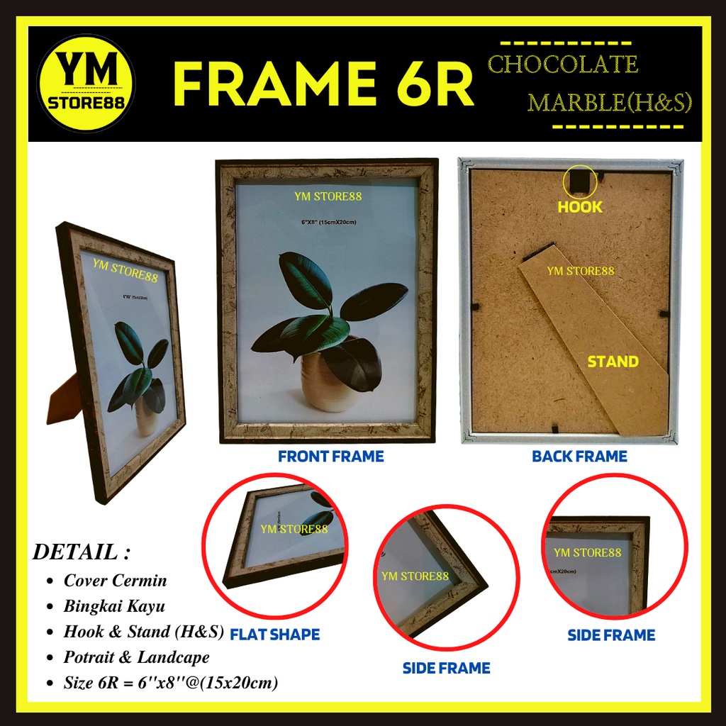 Photo Frame 4R,5R,6R,8R/Frame Certificate 4R,5R,6R,8R/Bingkai Gambar ...