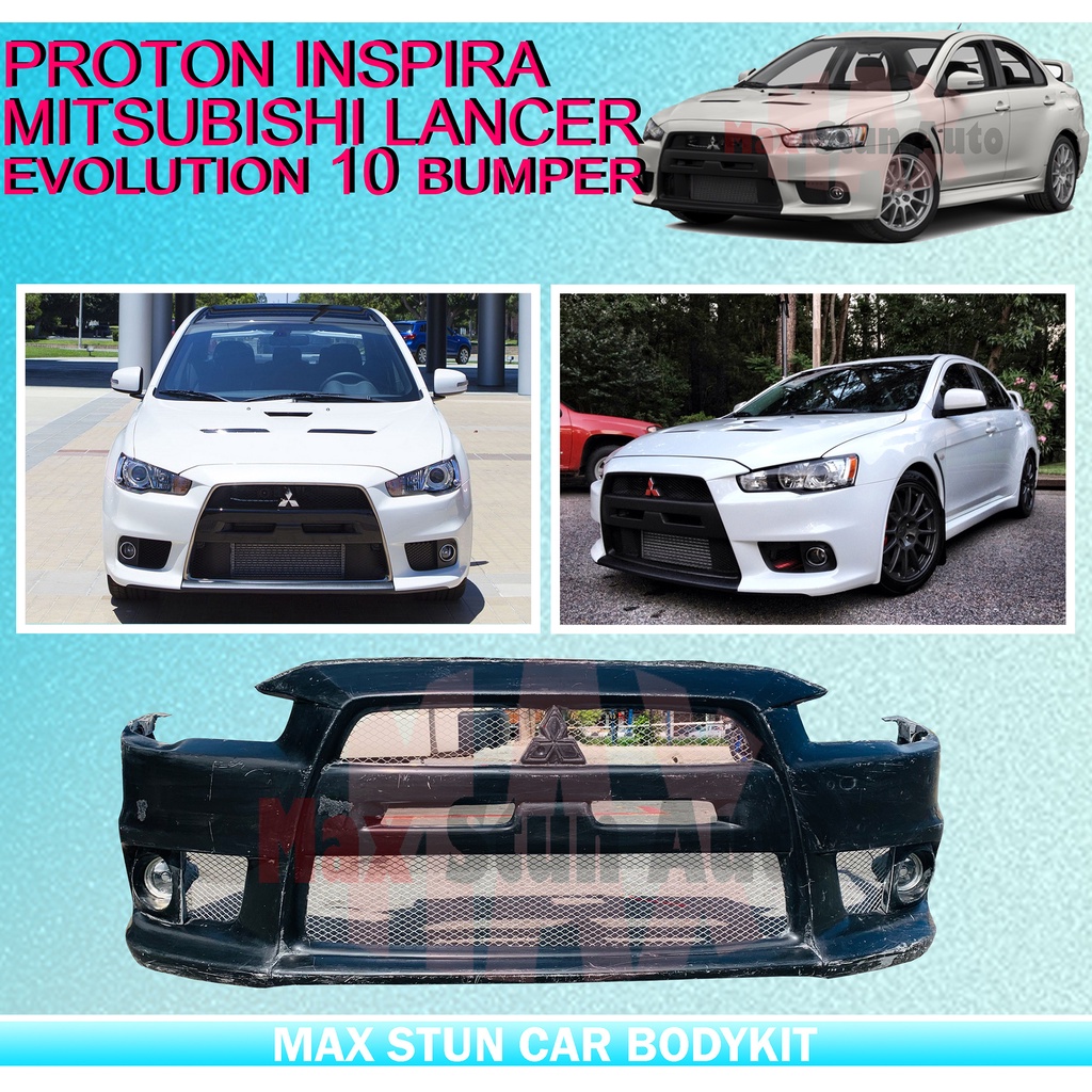 PROTON INSPIRA / MTSUBISHI LANCER FRONT BUMPER WITH FOG LAMP (EVO-10 ...