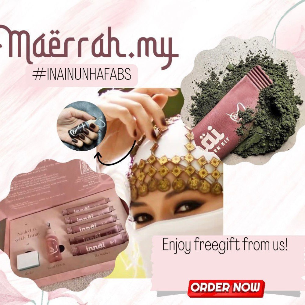 Original Neelofa Sachet Inai Nunha Ready Stock Inai Kuku Neelofa ...