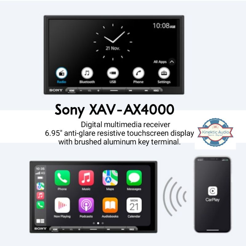 Sony XAV-AX4000 - digital multimedia receiver 6.95" anti-glare ...