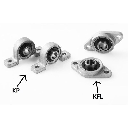 KP KFL Pillow Block Ball Bearing Mounted KP08 KP000 KP001 KP002 KP003 ...