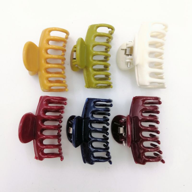 YUENI 】 6 Pieces 3.5cm-4 cm Jaw Clips Hair Clips Sepit Rambut | Shopee ...