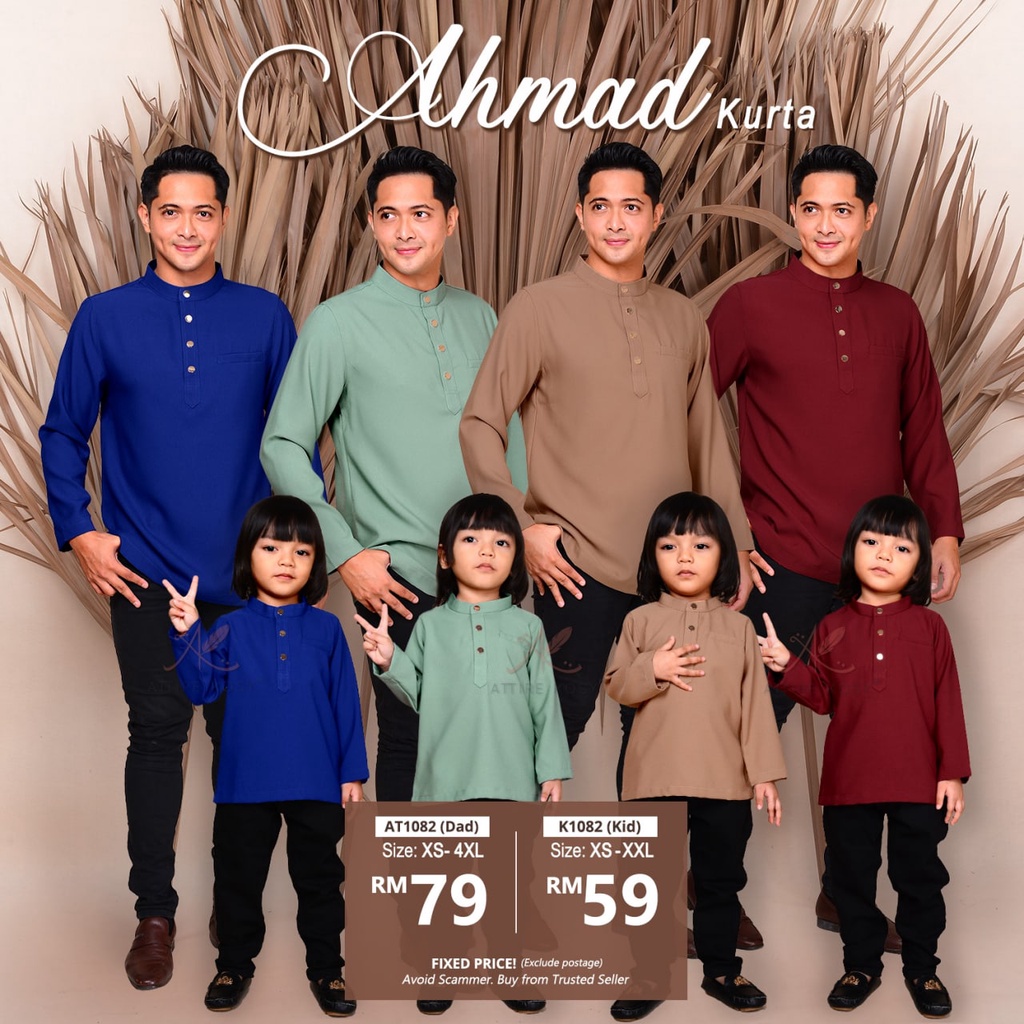 KURTA RAYA 2022 KOLAR CEKAK MUSANG CANTIK SELESA PLUS SIZE [AHMAD KURTA ...