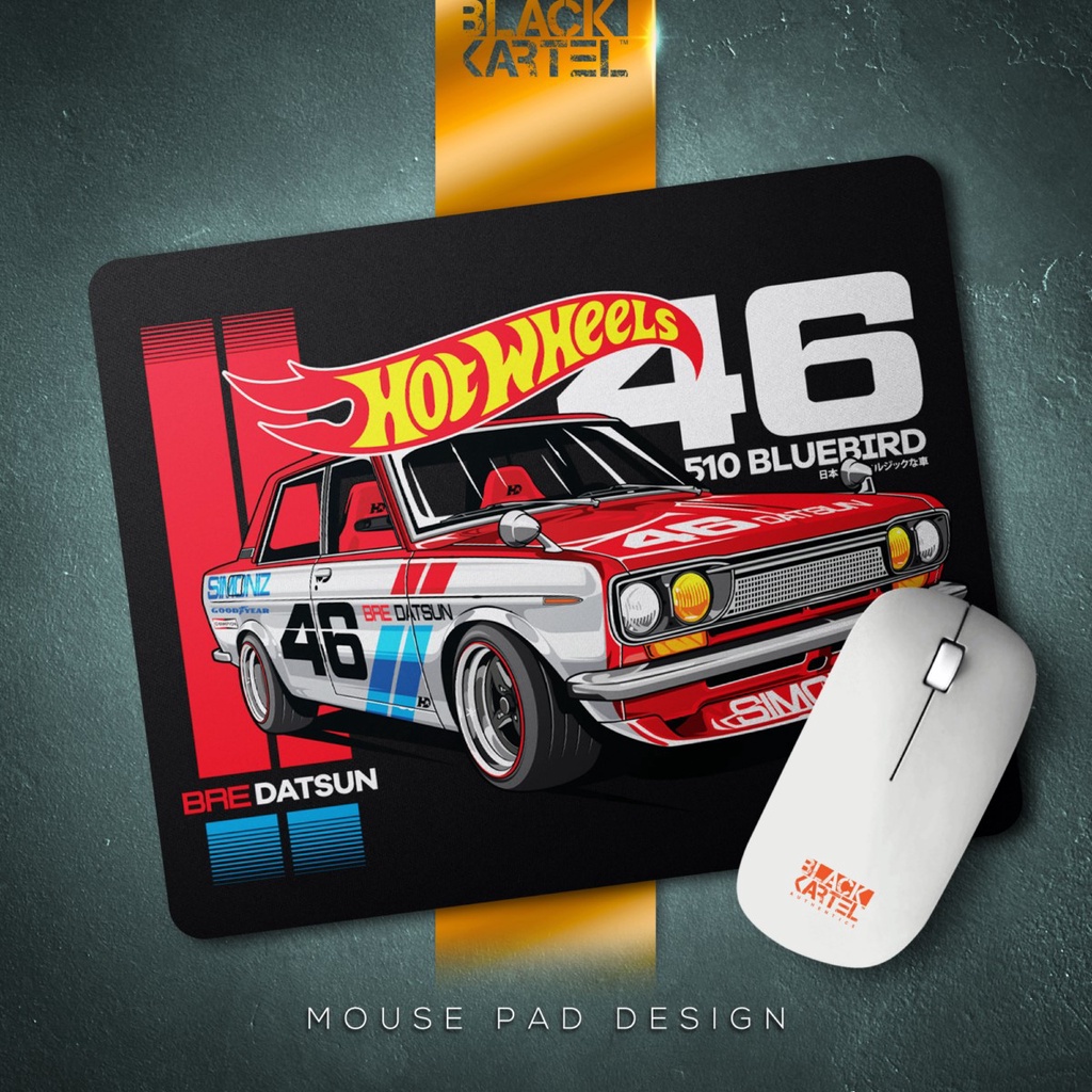 Ready Stock! [ GAMING MOUSE PAD - HOTWHEELS CAR DESIGN - BRE DATSUN 46 ...
