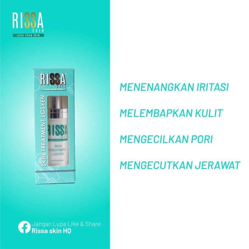 RISSA SKIN: TREATMENT LOTION TONER (PERAWATAN LOSYEN PENYEGAR) | Shopee ...