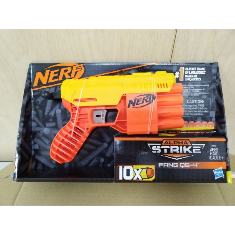 Nerf Fang QS-4 Alpha Strike Toy Blaster Hasbro Nerf Official product | Shopee Malaysia