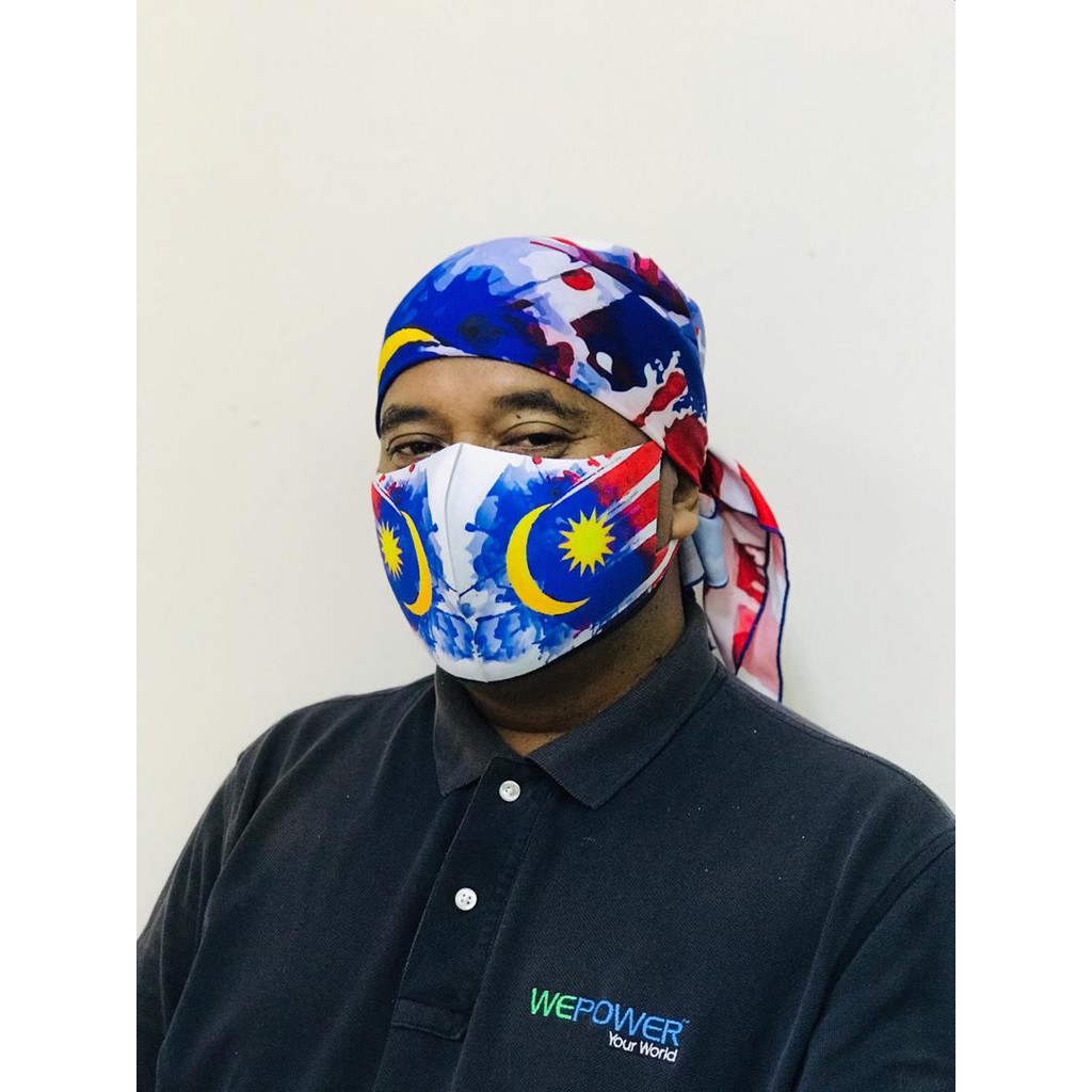 CUSTOMISED PROMO MERDEKA DAY | Merdeka BANDANA + Printed Mask | Design ...