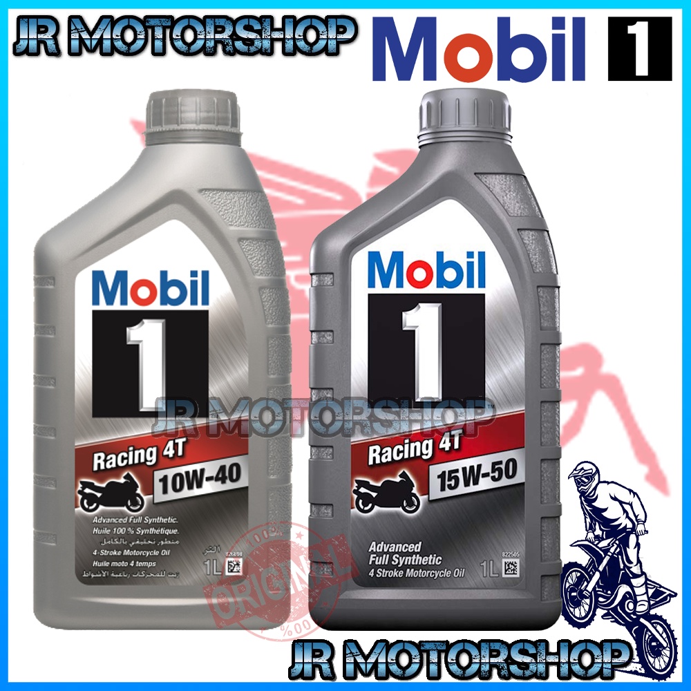 (100% Original) Mobil 1 Racing 4T 10W40 15W50 SN Fully Synthetic ...