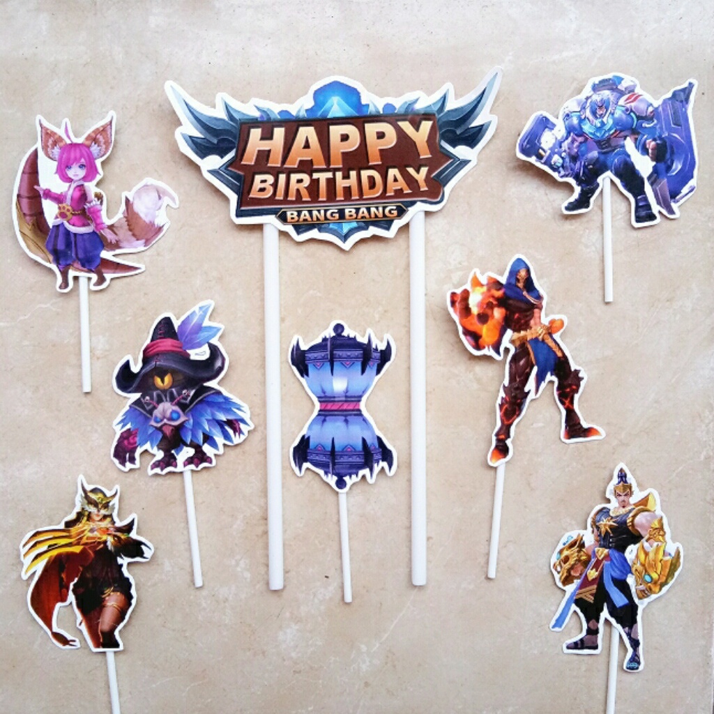 Contents Of 8 cake topper cake Decoration And Rice tumpeng Birthday ...