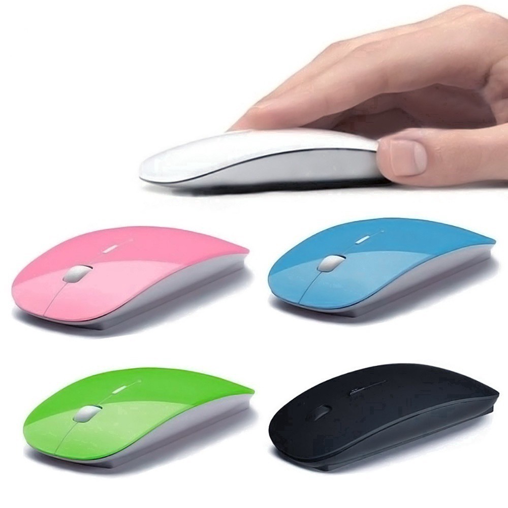 2.4G Wireless USB Optical Mouse Mini Super Slim Thin Mouse for Computer ...