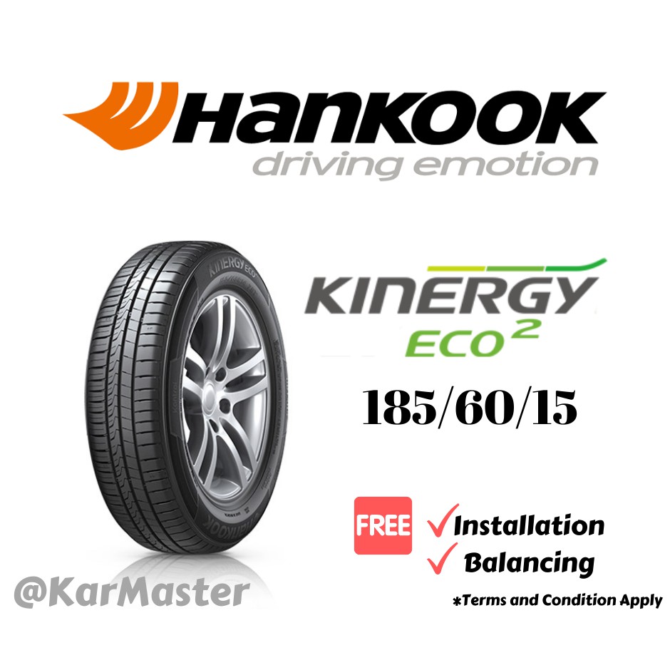 185/60/15 Hankook KinergyEco2 K435 (With Installation) | Shopee Malaysia
