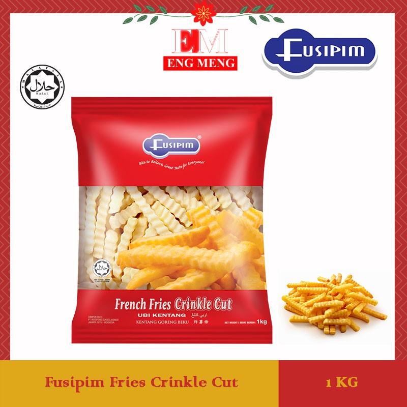 Fusipim Crinkle Cut 1KG (French Fries) 富食品 花薯条 1KG Fusipim Crinkle Cut ...