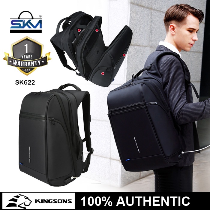 SKM 17.3" Kingson Premium Quality Large-Capacity Business Travel Men ...