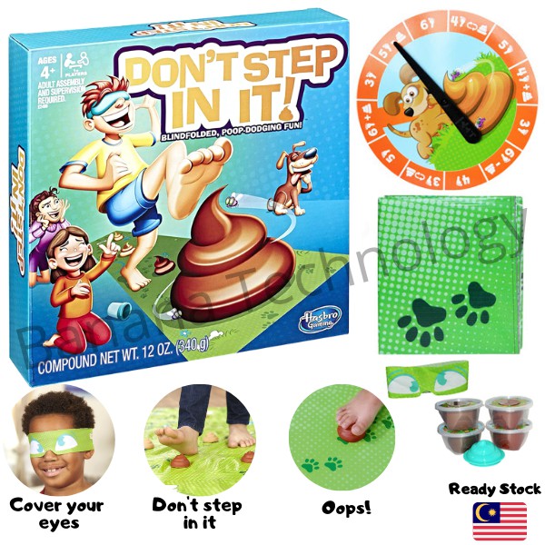 Don’t Step in It -Interaction Party Family Game Poop Dodge Blindfolded ...