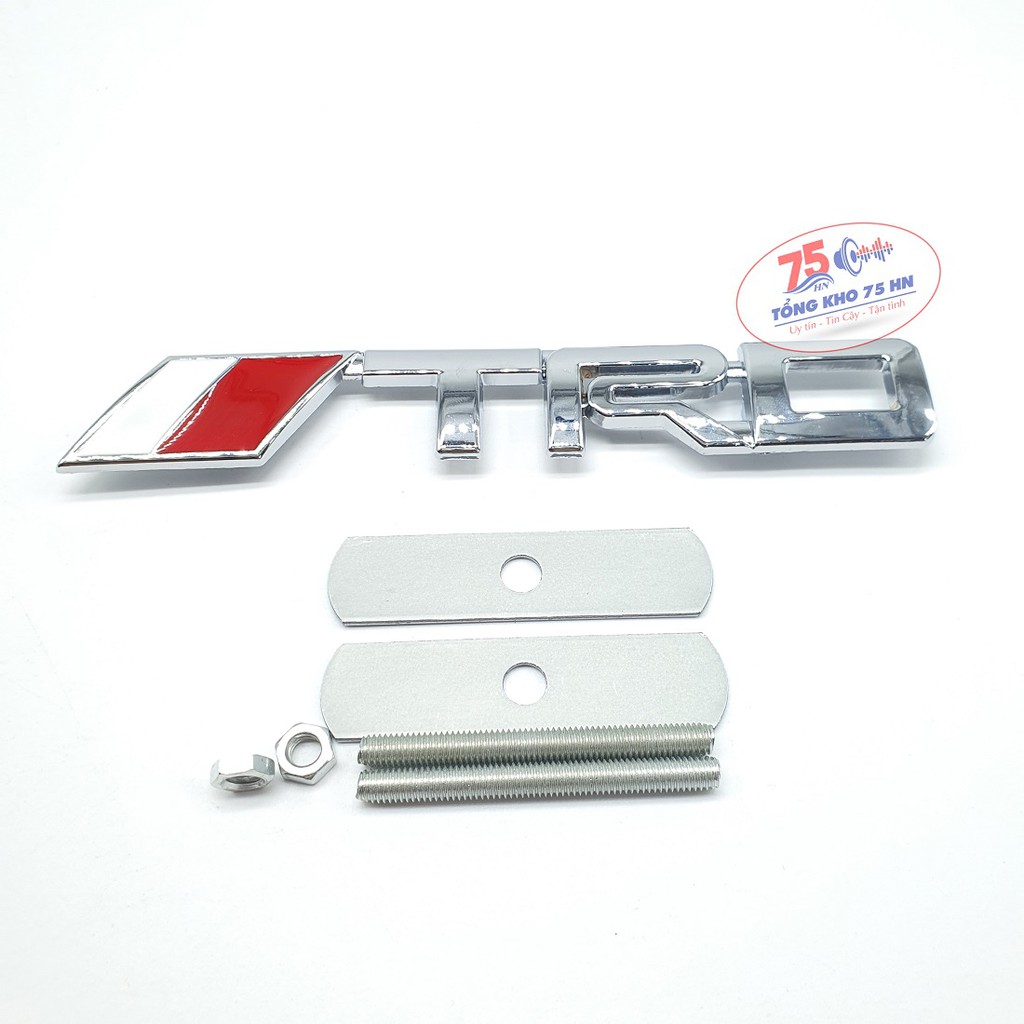 Trd embossed metal alloy logo stamp to decorate Toyota Innova, Fortuner ...