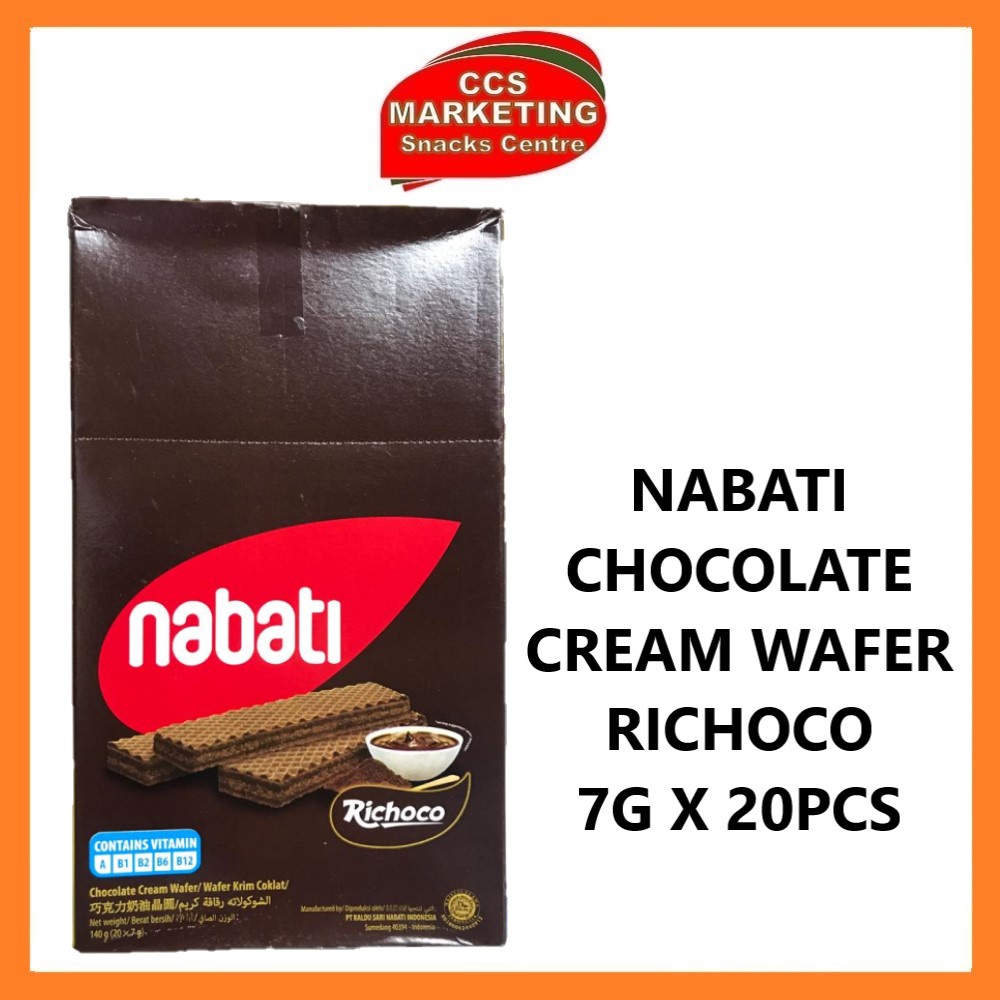 CCS Nabati Chocolate Wafer Richoco ( 7g x 20pcs ) | Shopee Malaysia